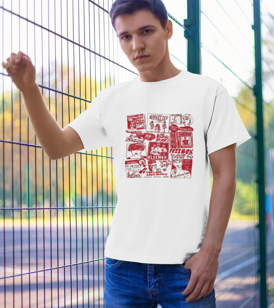 Grrrls Ronettes Kleenex Pylon Slits Stiff Records T-Shirt