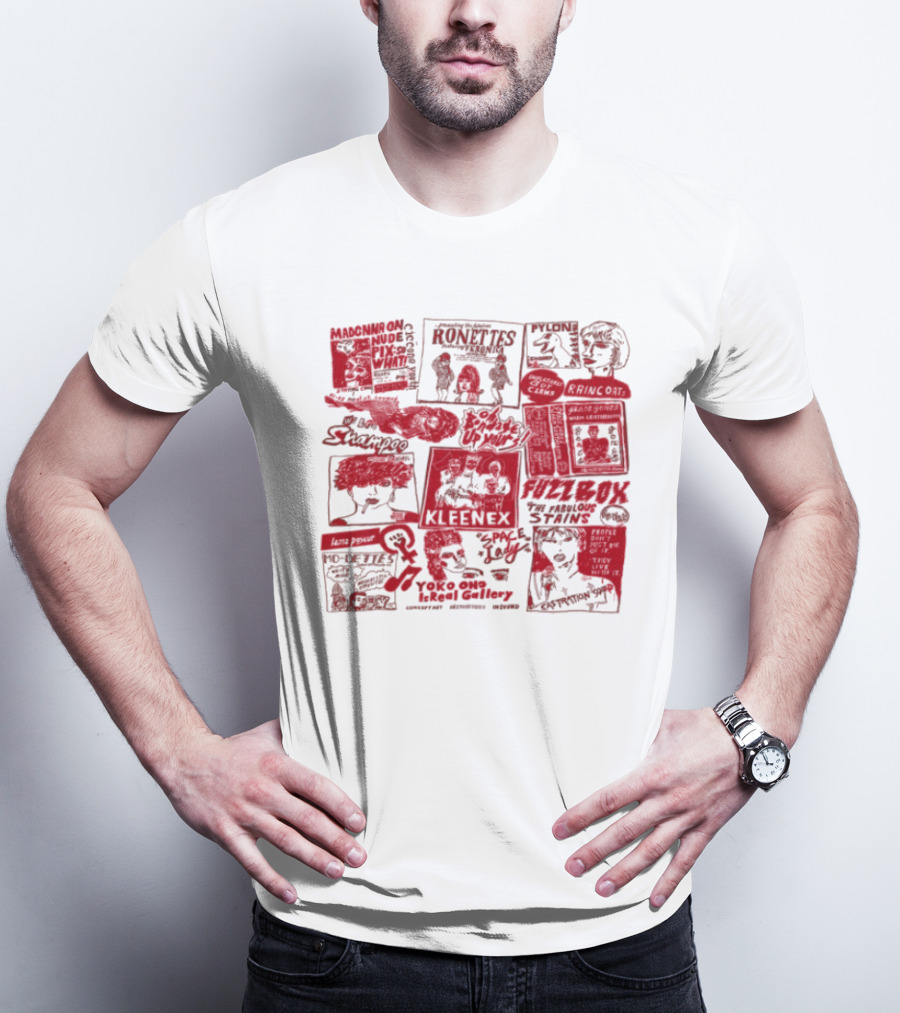 Grrrls Ronettes Kleenex Pylon Slits Stiff Records T-Shirt