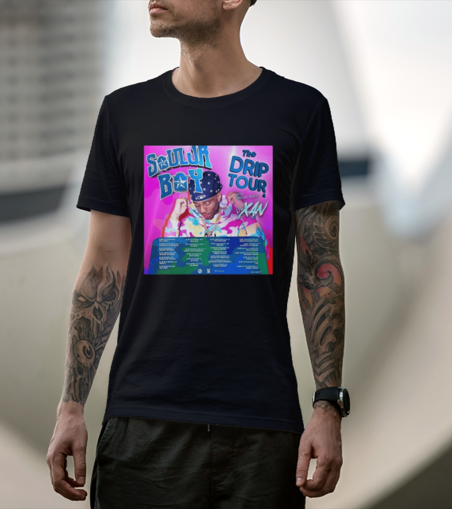 Soulja Boy Lil Xan The Drip Tour 2026 US Concert Dates With Special Guest T-Shirt