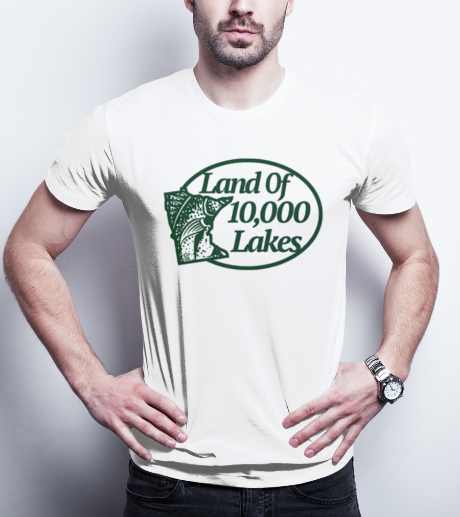 Land Of 10000 Lakes Fish Minnesota T-Shirt