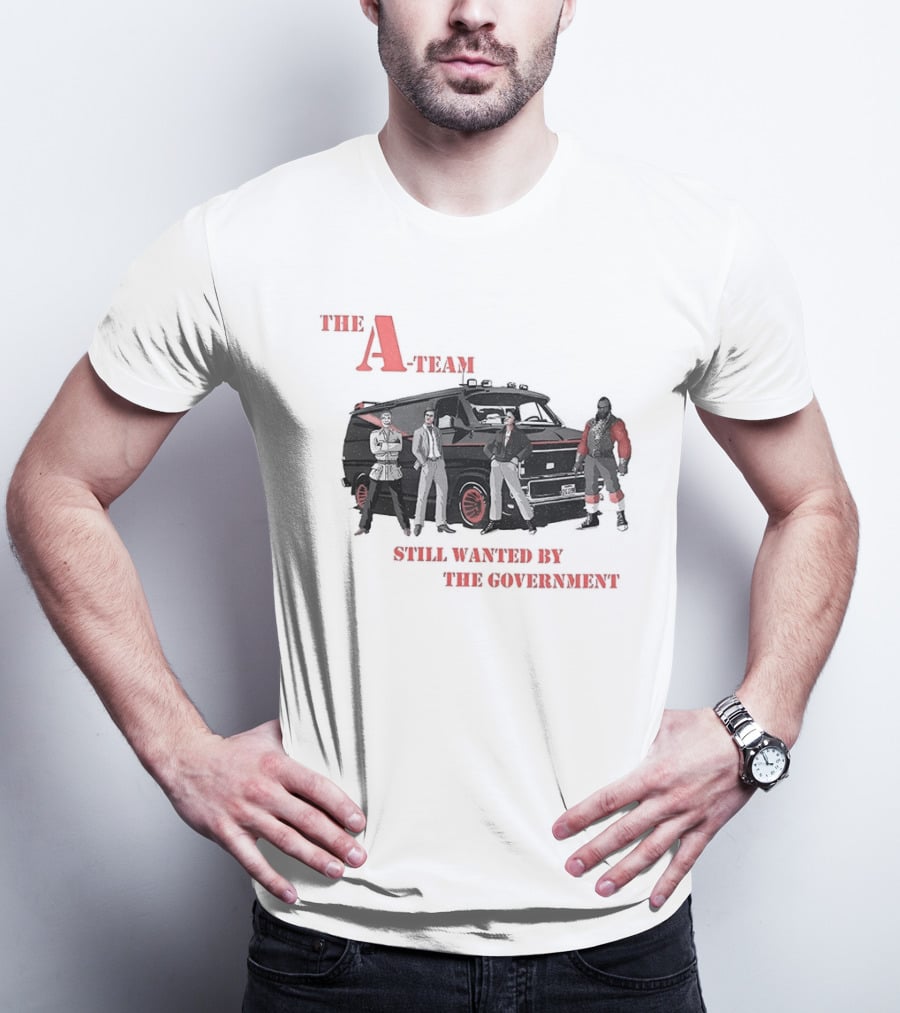 The A Team Classic Van Wanted By The Government T-Shirt