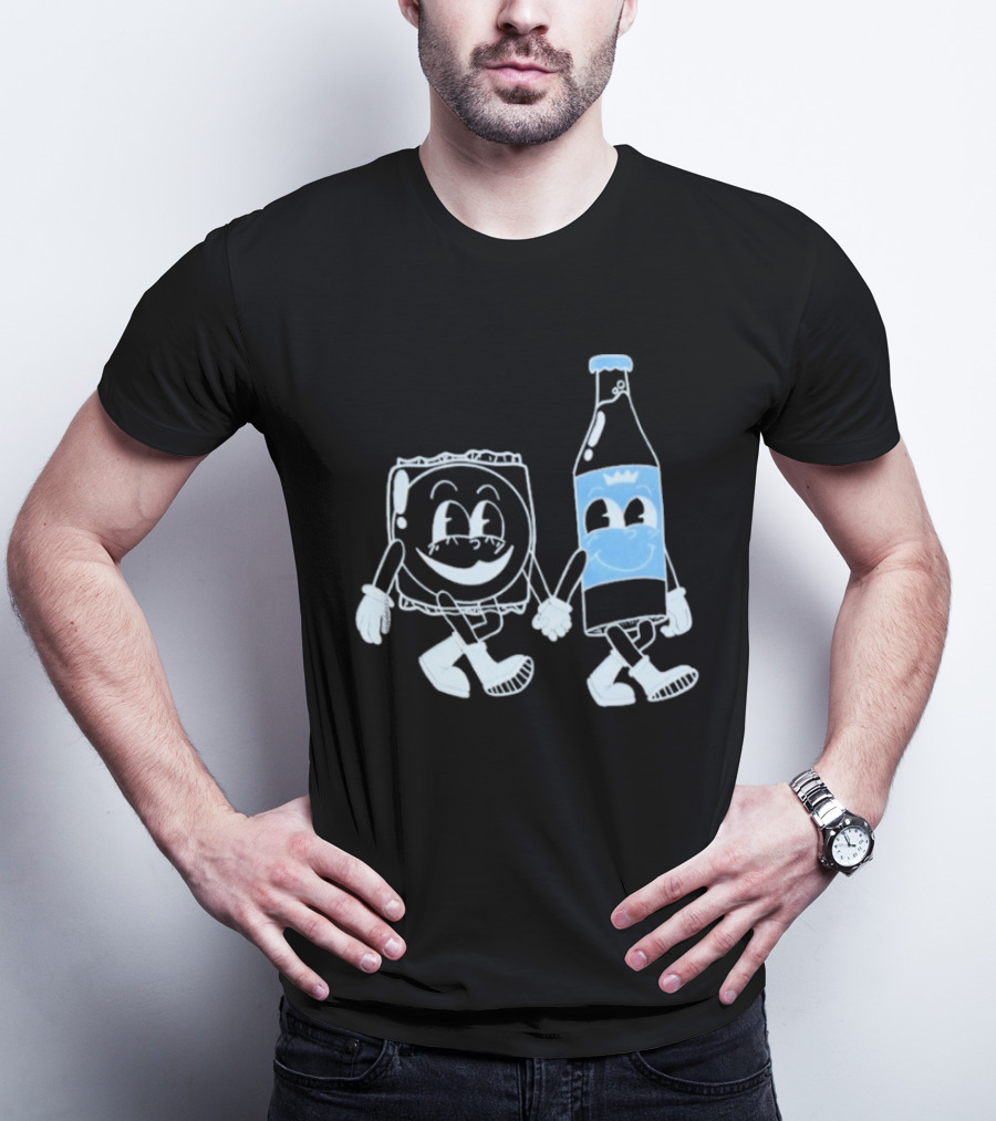 Matt Mitchell RC And MP Smiling Soda Bottle And Cartoon T-Shirt