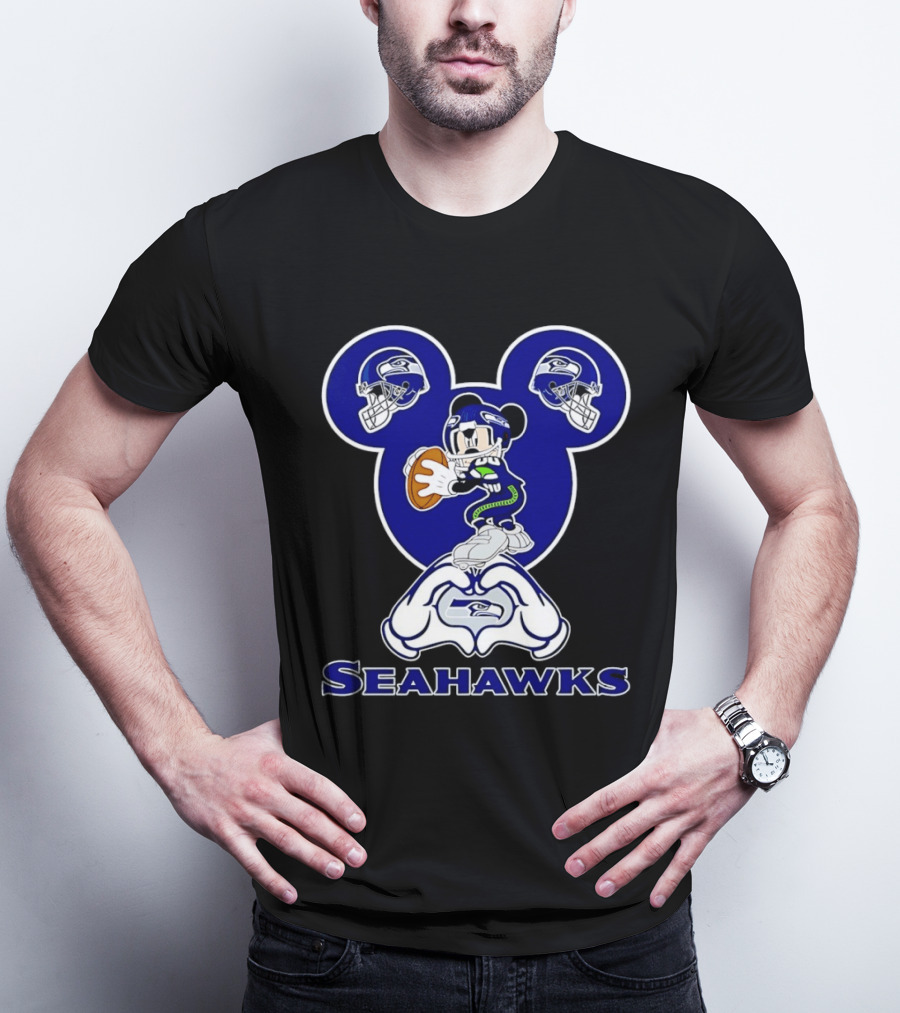 Mickey Mouse Seattle Seahawks Football Fanatic Collection T-Shirt