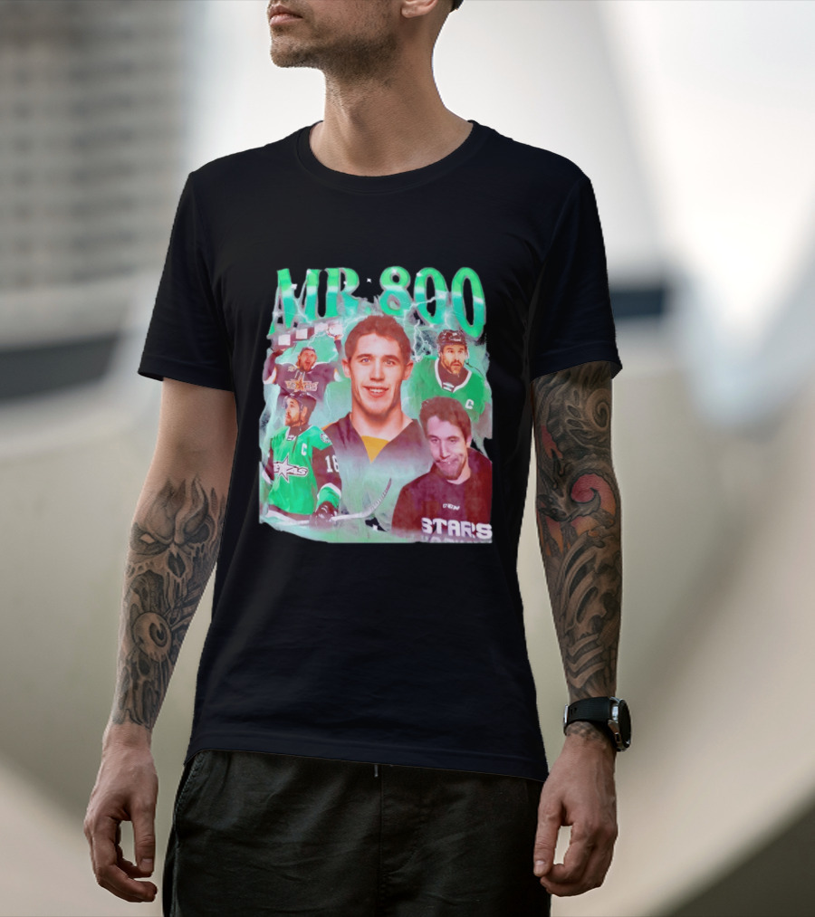 Curtis McKenzie Mr 800 Dallas Stars 16 Hockey Celebration T-Shirt