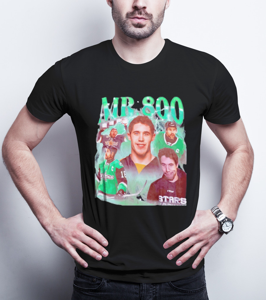 Curtis McKenzie Mr 800 Dallas Stars 16 Hockey Celebration T-Shirt