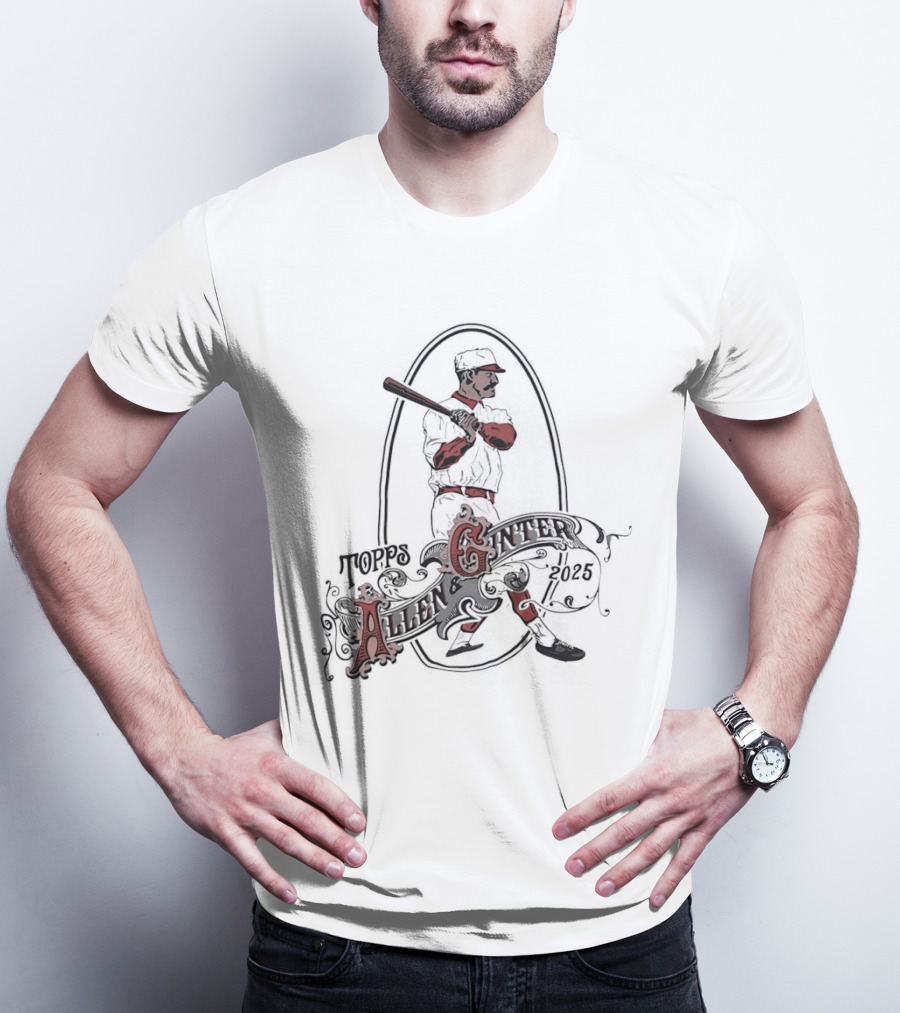 Allen And Ginter 2025 Vintage Baseball Player T-Shirt