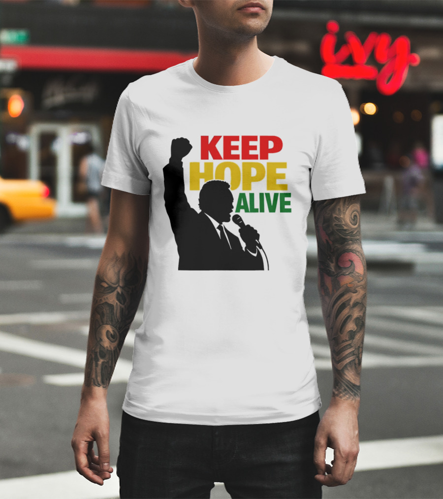 Keep Hope Alive Raised Fist T-Shirt