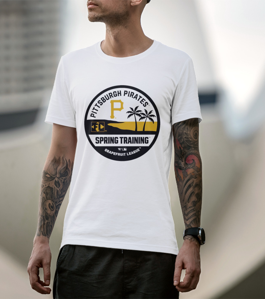 Pittsburgh Pirates Spring Training Luxe Knit Grapefruit League Palm Trees T-Shirt