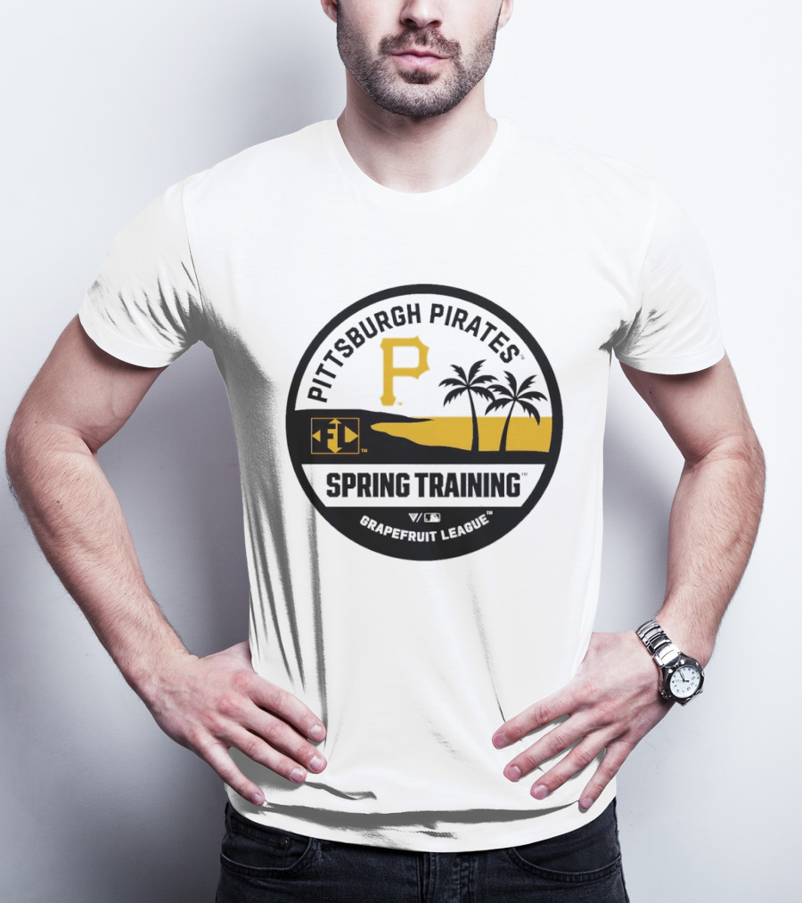 Pittsburgh Pirates Spring Training Luxe Knit Grapefruit League Palm Trees T-Shirt