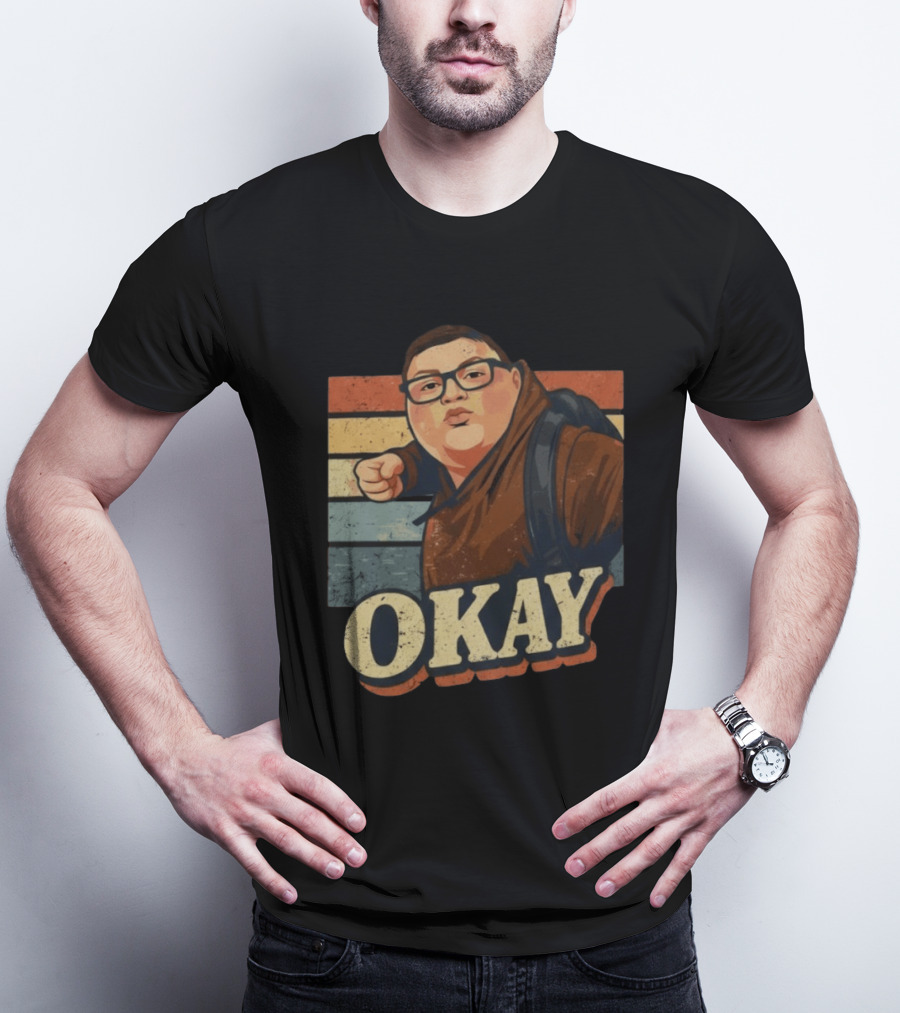 Okay Punch Meme Viral Reaction Brown Kid T-Shirt