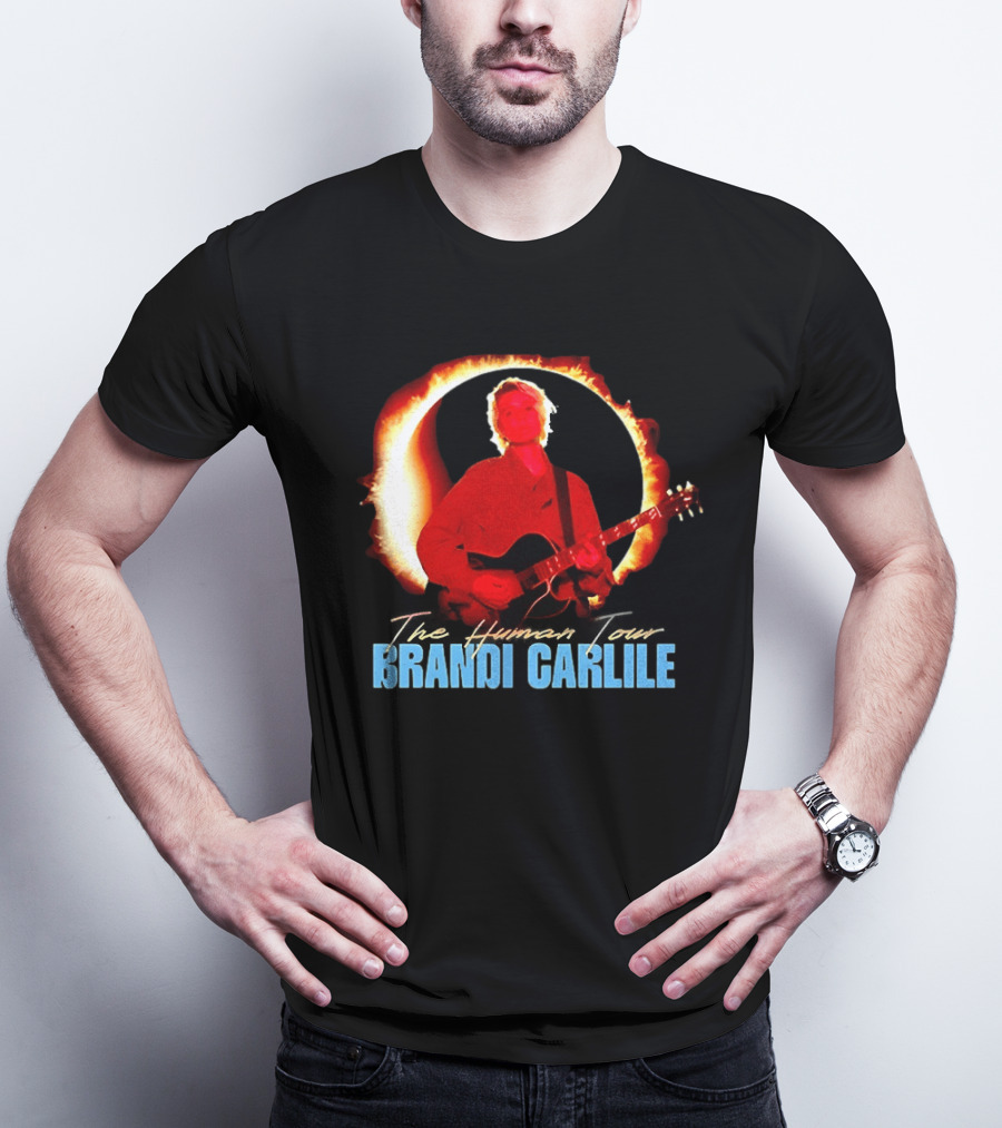 Brandi Carlile The Human Tour Eclipse Guitar T-Shirt