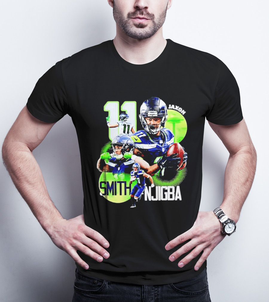 Jaxon Smith Njigba 11 Seattle Seahawks Football Receiver T-Shirt