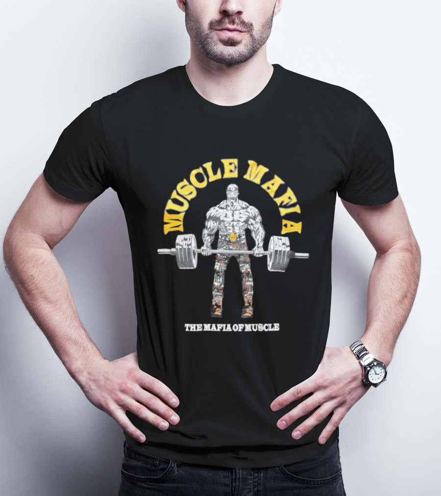 Warren Lotas Muscle Mafia The Mafia Of Muscle Weightlifting Power T-Shirt