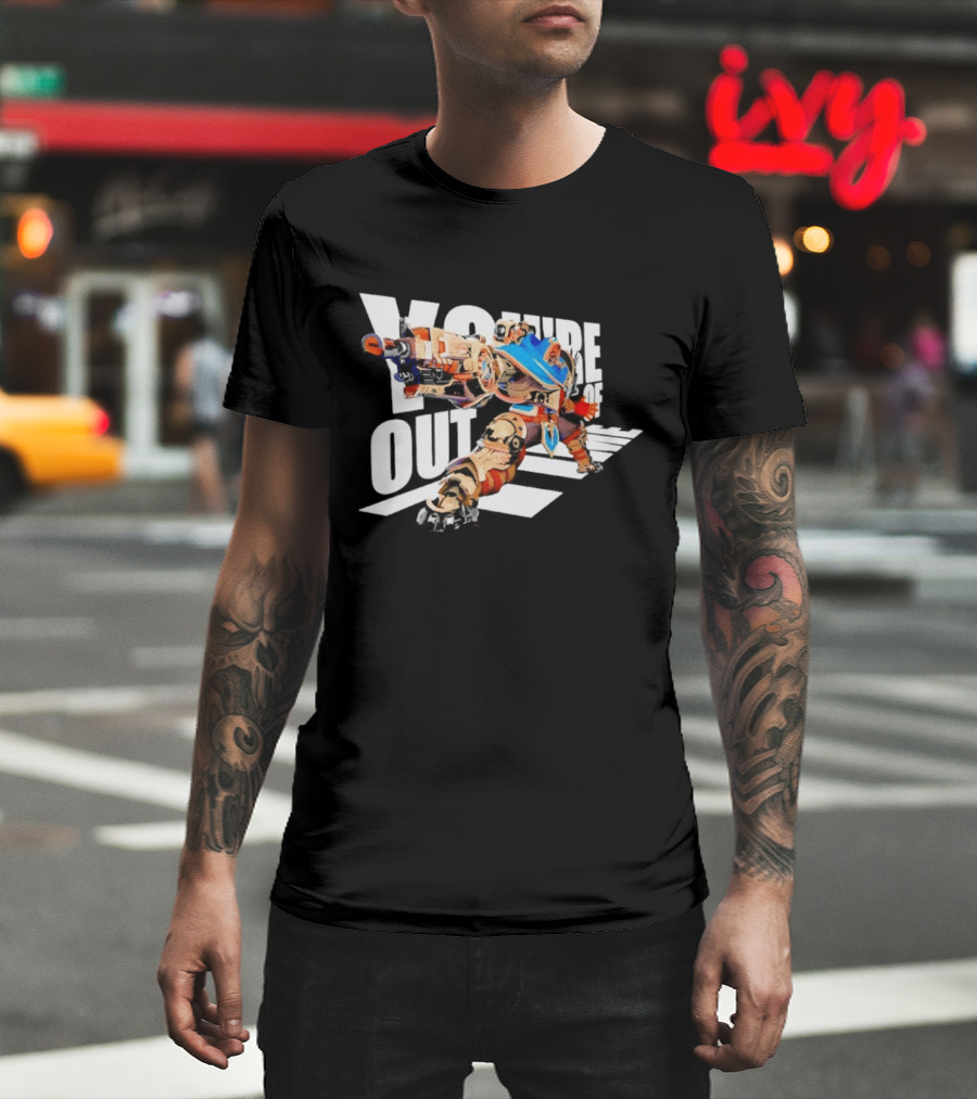 You're Out Of Time Paladins Video Game Character Action Pose T-Shirt