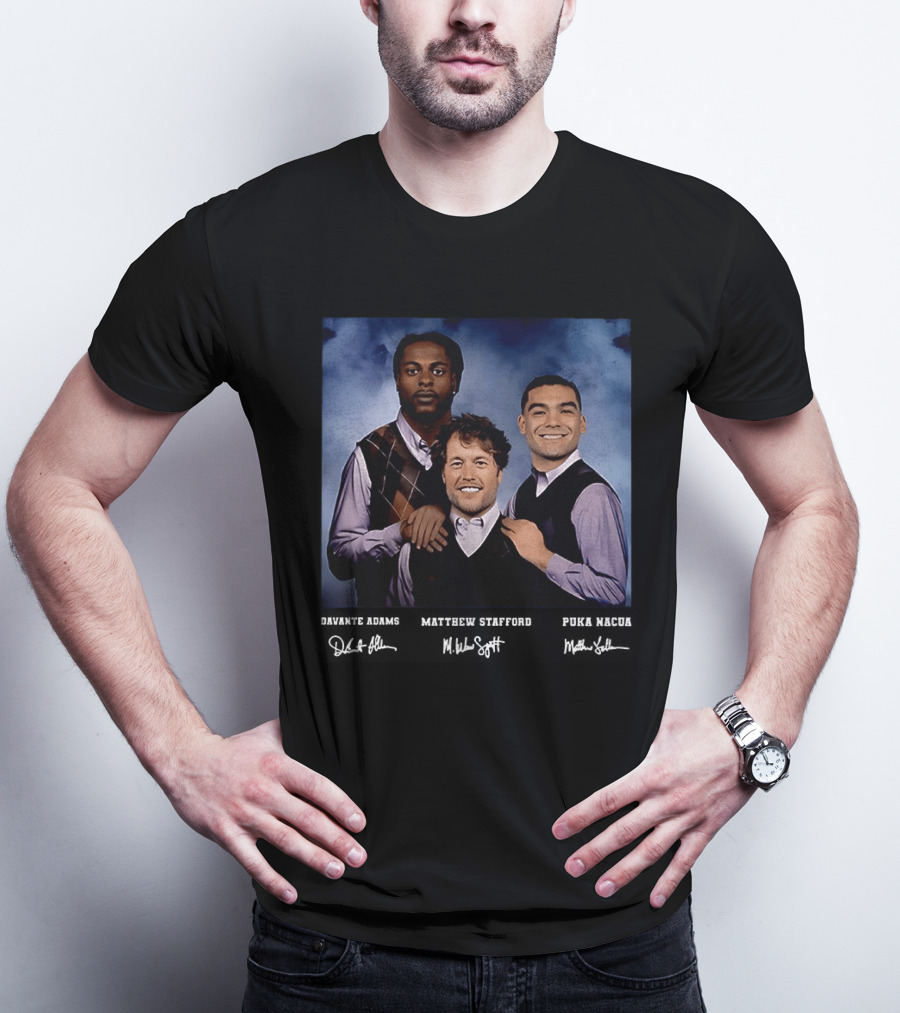 Davante Adams Puka Nacua Matthew Stafford Rams Football Step Brothers T-Shirt