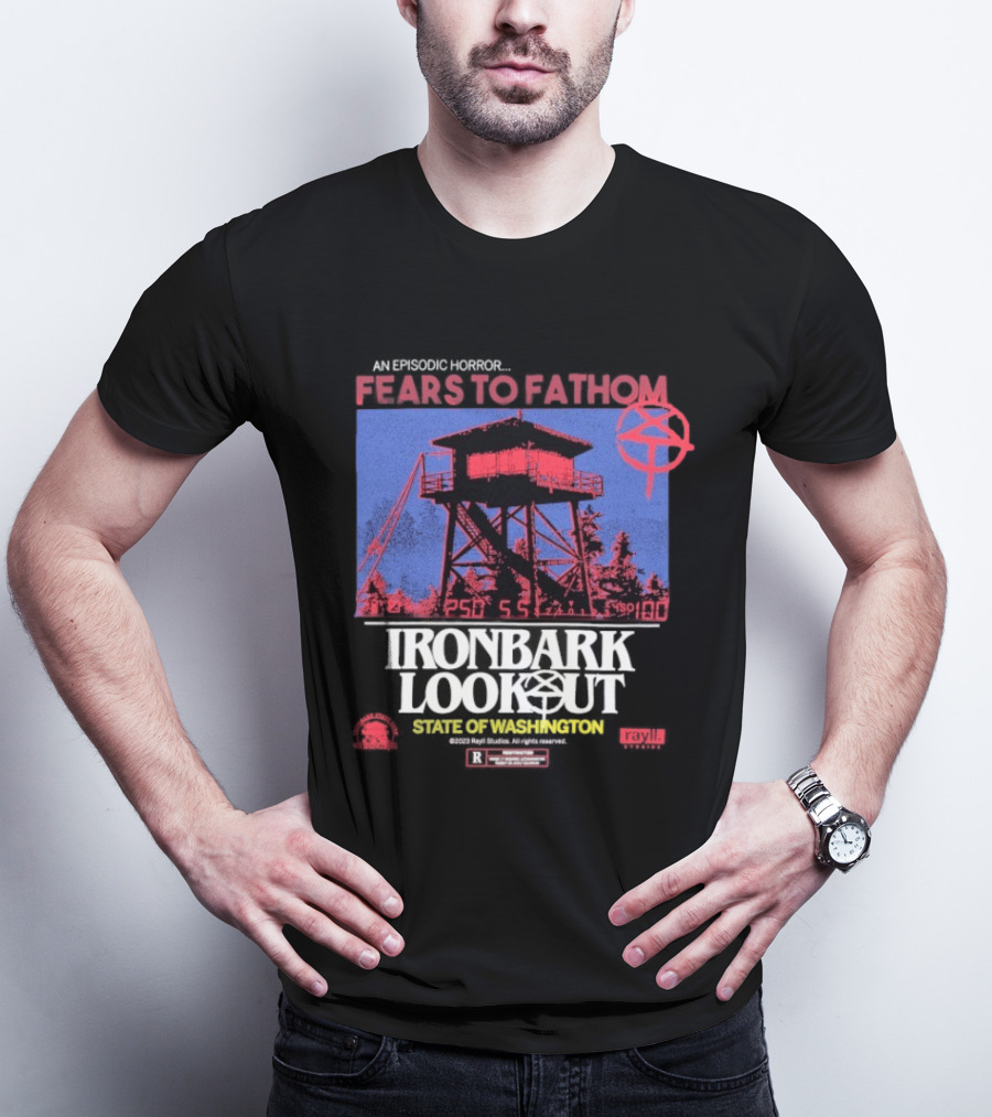 Fears To Fathom Ironbark Lookout State Of Washington Night Episodic Horror T-Shirt