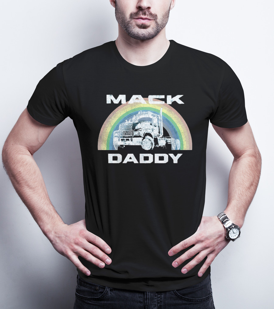 Mack Daddy Vintage Truck Rainbow T-Shirt