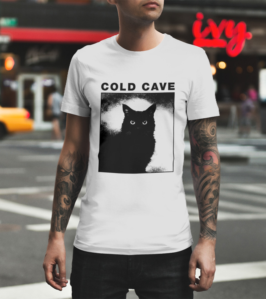 COLD CAVE Cat In Shadow T-Shirt