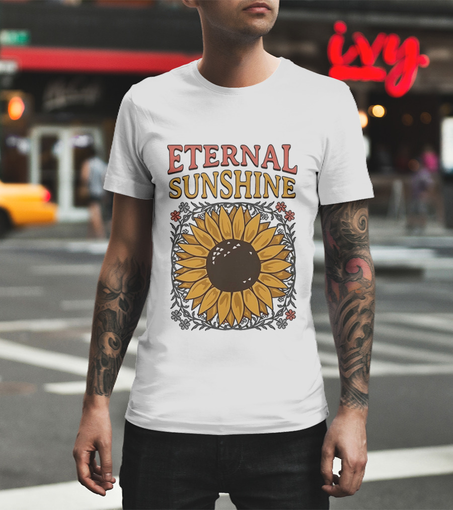 Eternal Sunshine Sunflower Blossom Floral T-Shirt