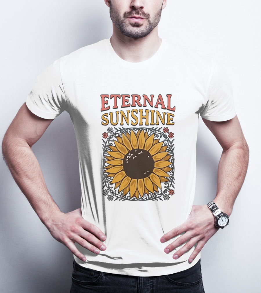 Eternal Sunshine Sunflower Blossom Floral T-Shirt