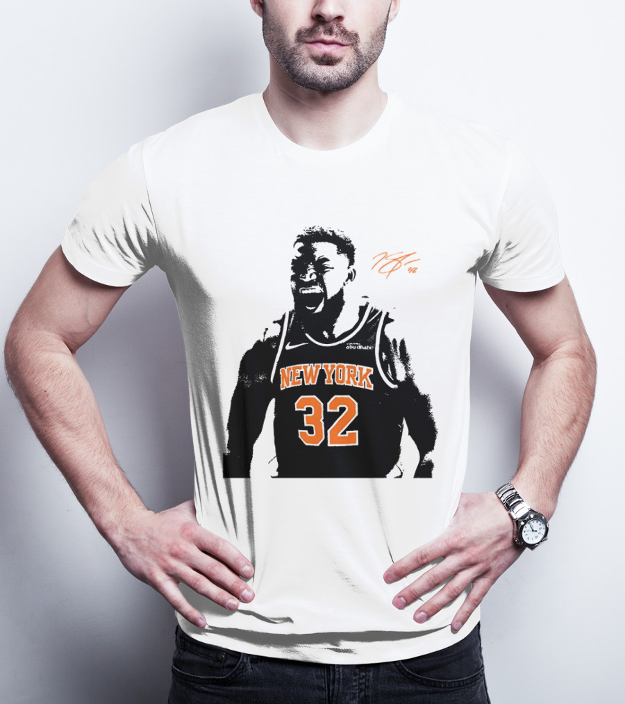 Karl Anthony Towns New York 32 Signature Knicks T-Shirt
