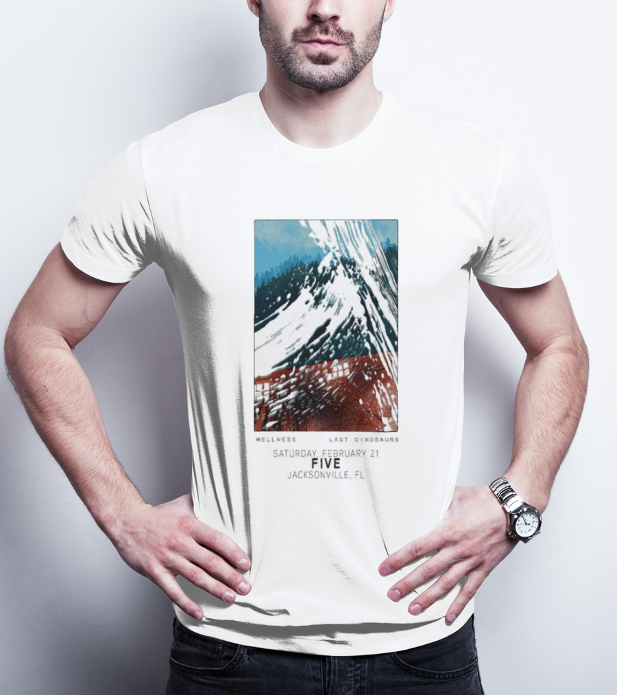Last Dinosaurs Jacksonville FL Feb 21 2026 Mountain Scene T-Shirt