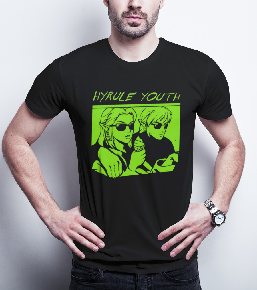 Hyrule Youth The Legend Of Zelda Sunglasses And Ice Cream T-Shirt