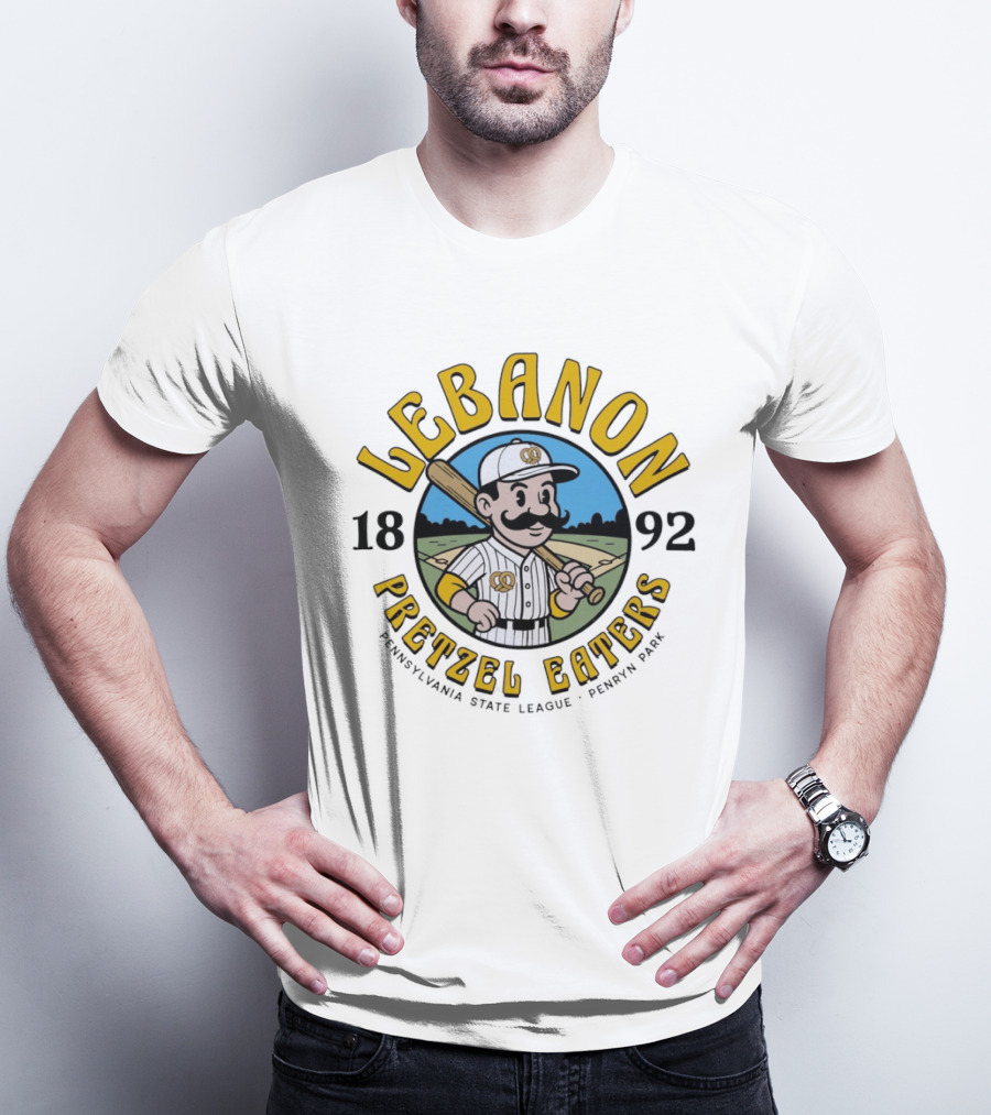 Lebanon Pretzel Eaters Baseball 1892 Pennsylvania State League Penn Park T-Shirt