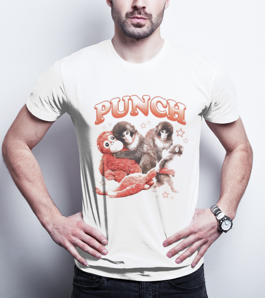 Punch The Monkey With Playful Puppet Friends T-Shirt