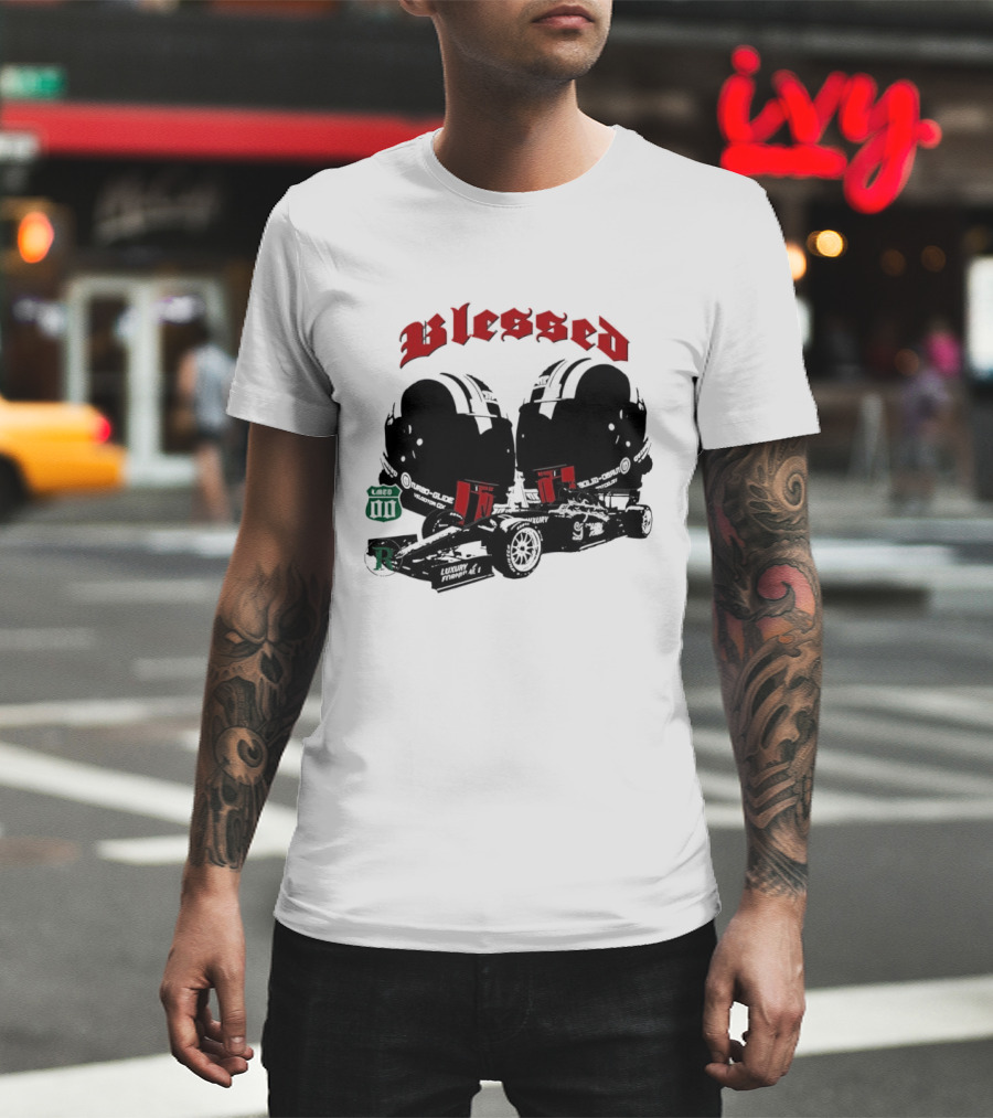 Blessed Formula 1 Racing Vintage Car T-Shirt