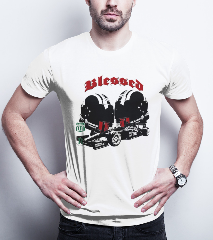 Blessed Formula 1 Racing Vintage Car T-Shirt