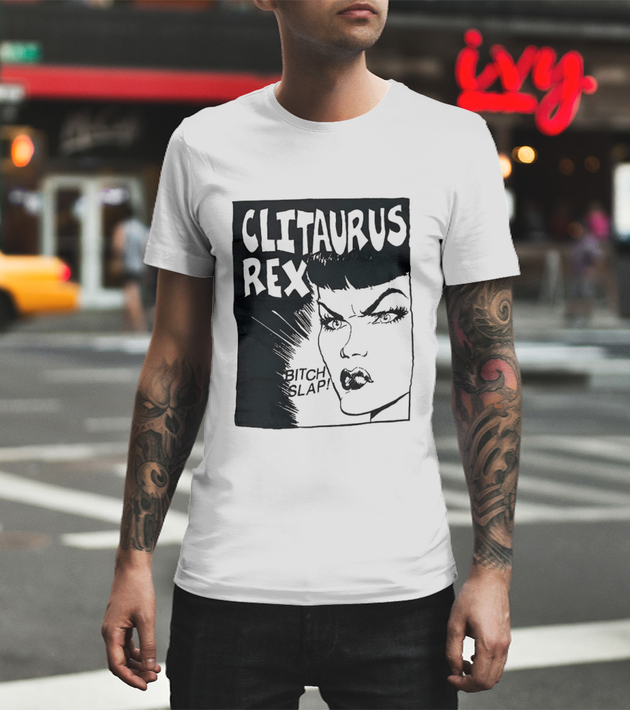 Clitaurus Rex Bitch Slap Retro Punk T-Shirt