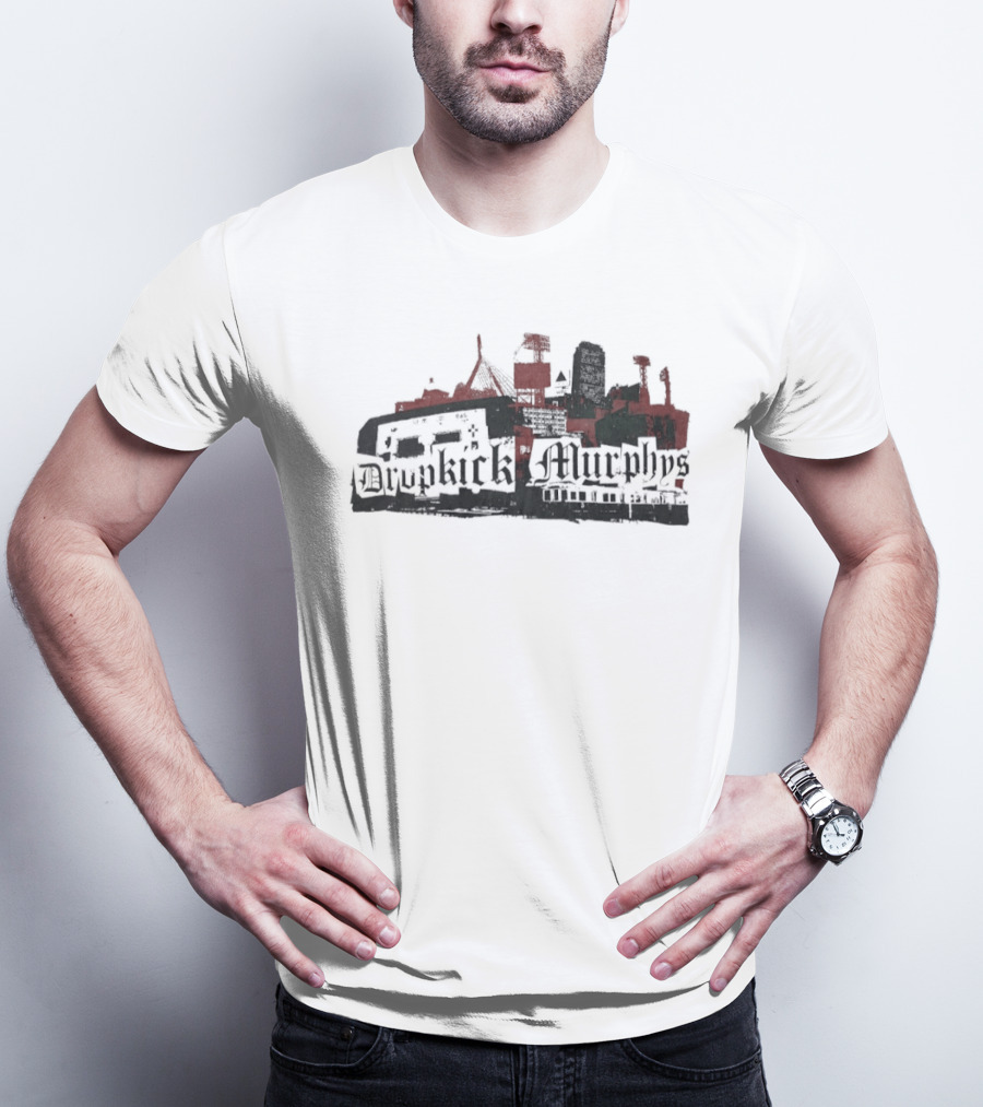Dropkick Murphys Boston Skyline Band Merch T-Shirt