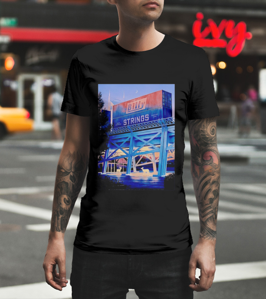 Billy Strings Nashville Tennessee February 20 To 22 2026 With Bridge And Deer T-Shirt