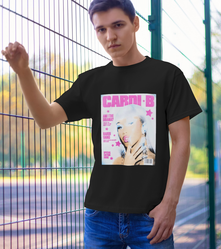 Cardi B Am I The Drama Special Edition Magazine Cover Bardi Gang T-Shirt