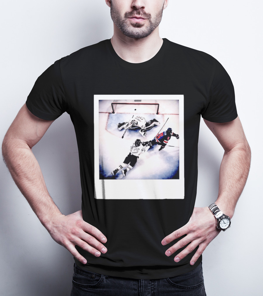Women's Hockey USA Golden Goal Megan Keller Polaroid Picture T-Shirt