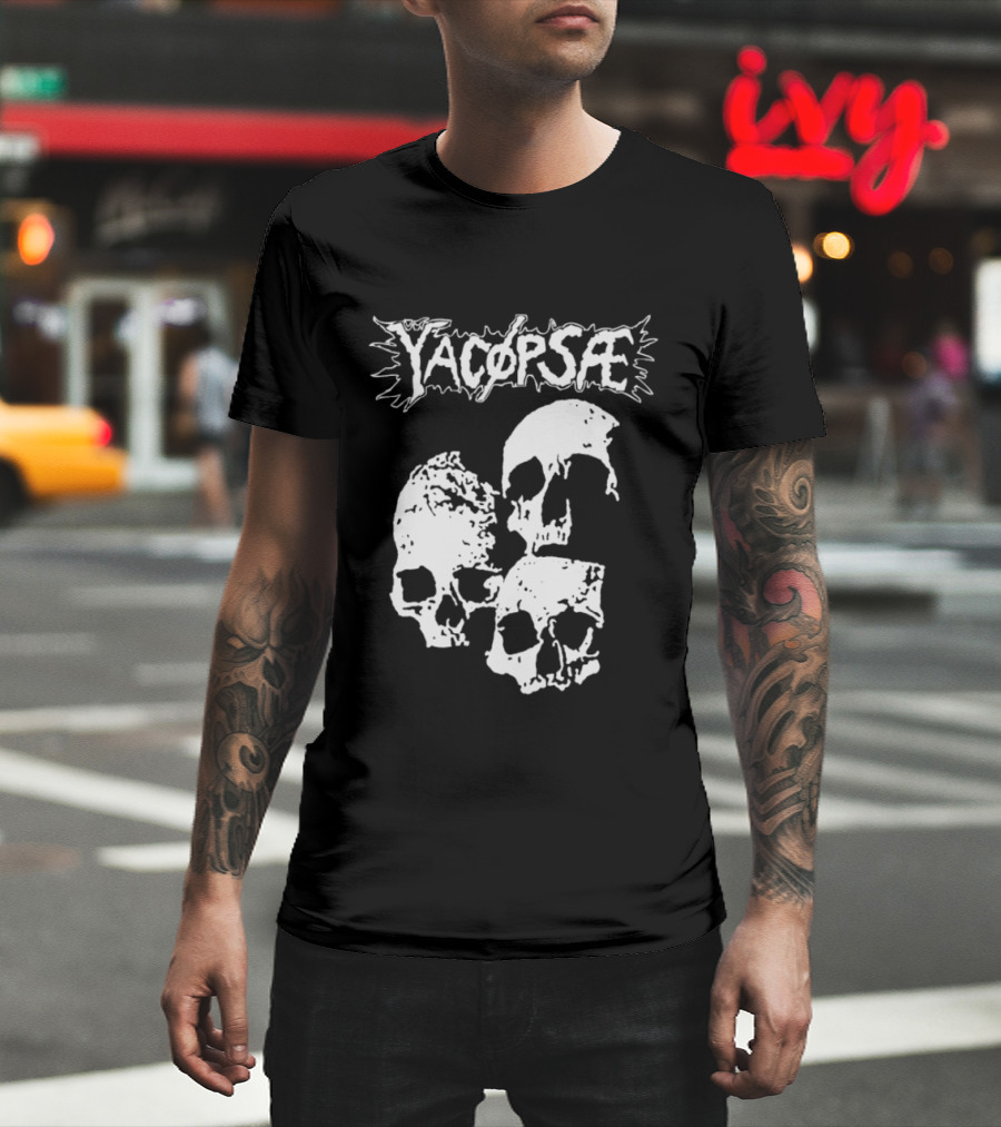 Yacopsae Skull Art Punk Band Merchandise T-Shirt