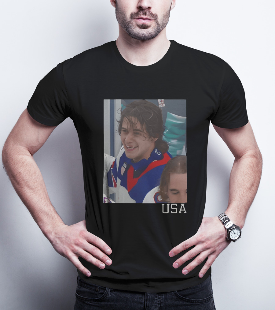 Jack Hughes OT Winner USA Teeth 2026 Winter Olympics Milano Cortina T-Shirt