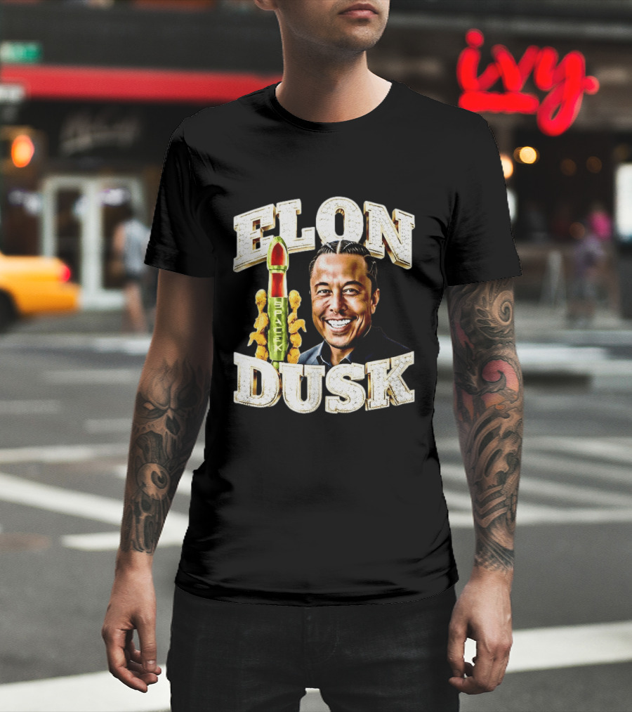 Elon Dusk SpaceX Rocket And Teddy Bears T-Shirt
