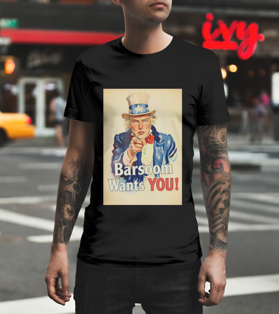 Elon Musk Uncle Sam Barsoom Wants You T-Shirt