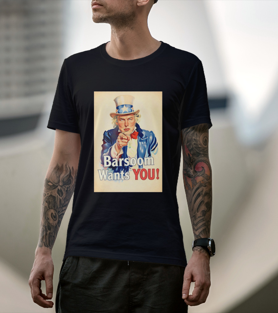 Elon Musk Uncle Sam Barsoom Wants You T-Shirt