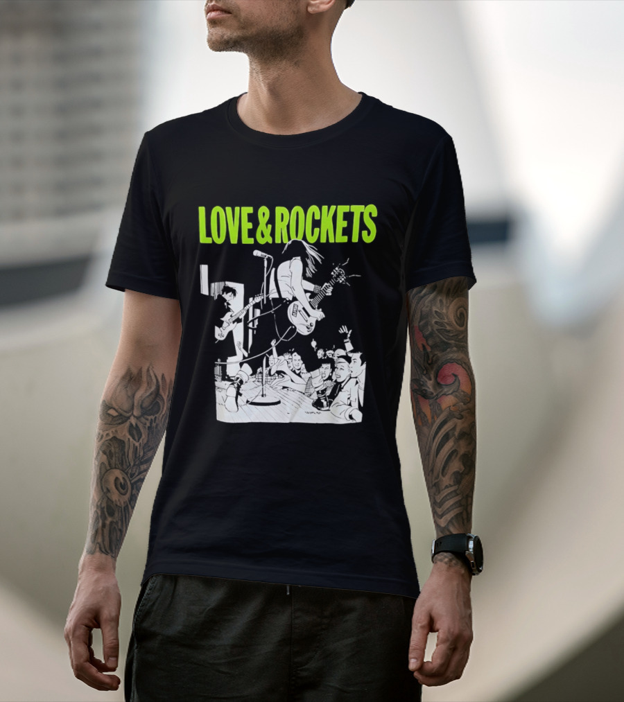 Love And Rockets Band Iconic Performance T-Shirt