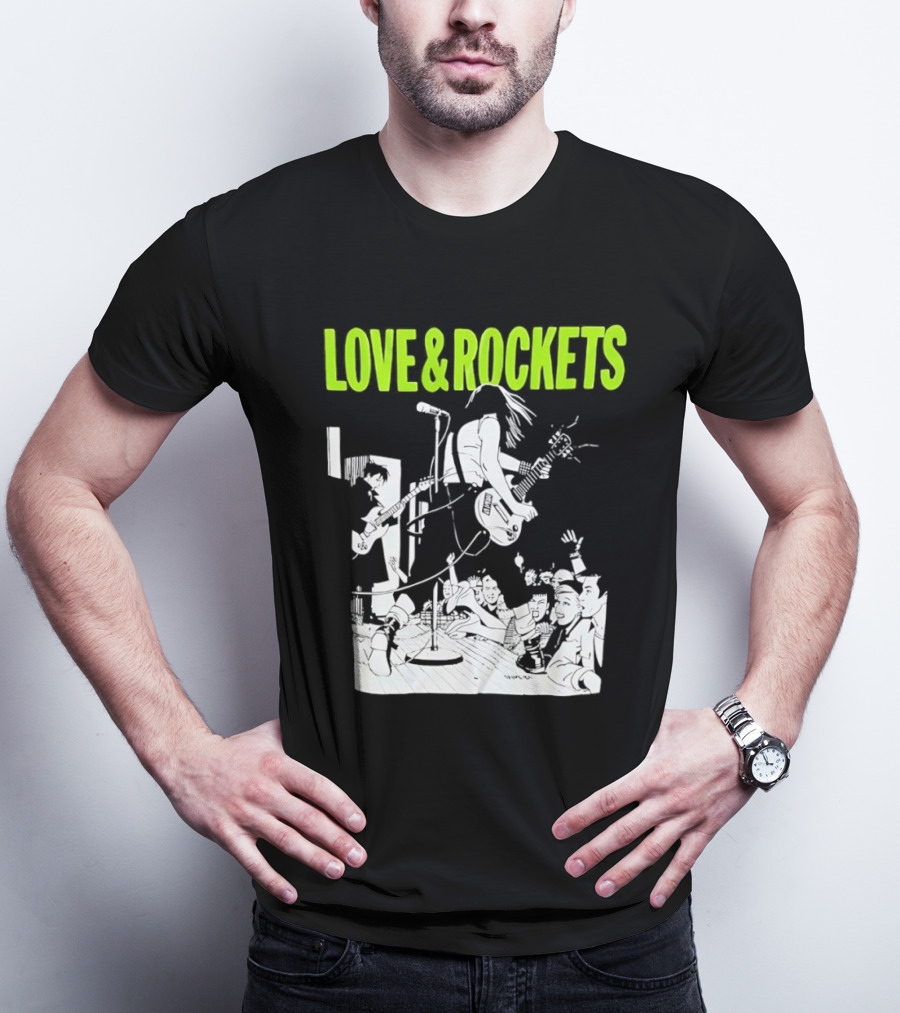 Love And Rockets Band Iconic Performance T-Shirt