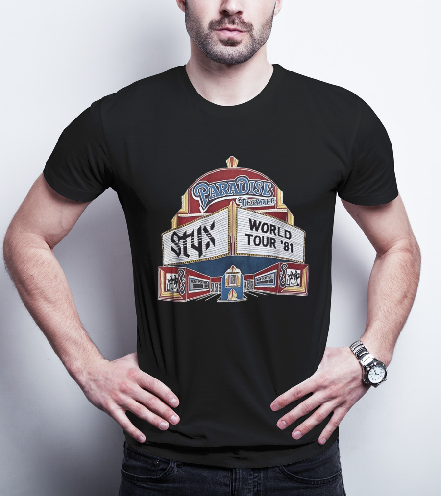STYX Paradise Theatre World Tour '81 Marquee T-Shirt