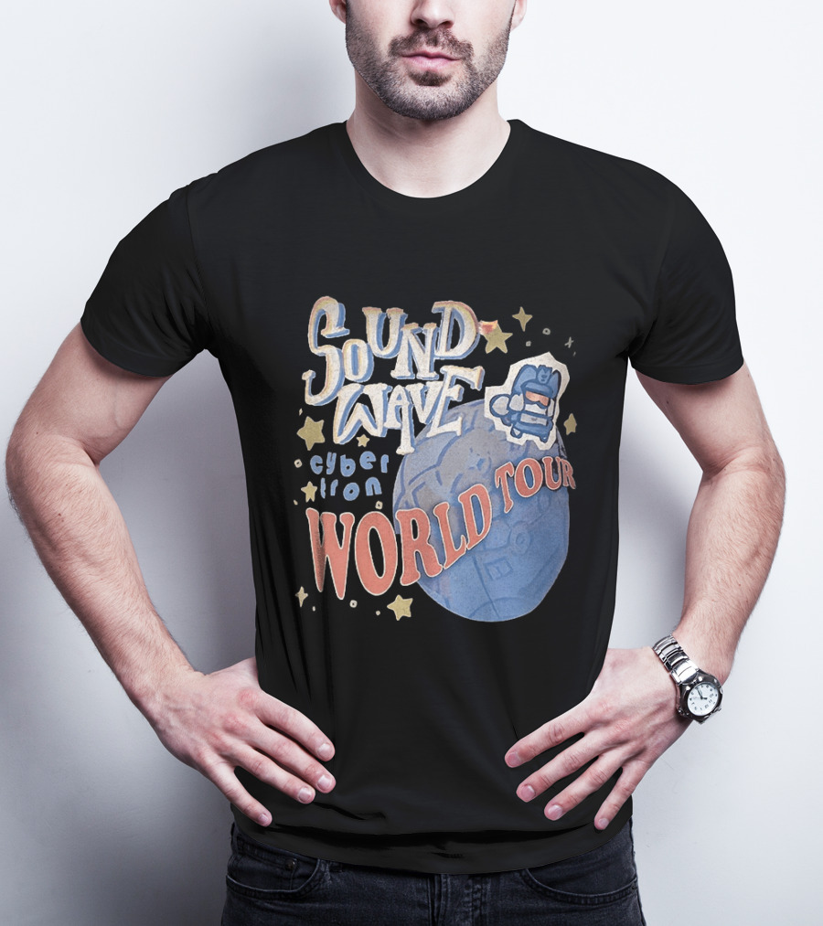 Soundwave Cybertron World Tour Stars Iconic Character Adventure T-Shirt