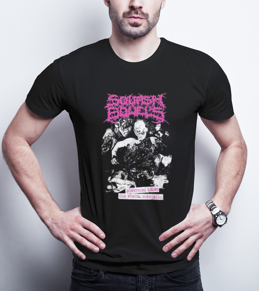 Squash Bowels Something Gross Old School Goregrind Pink Psychotic Gore T-Shirt