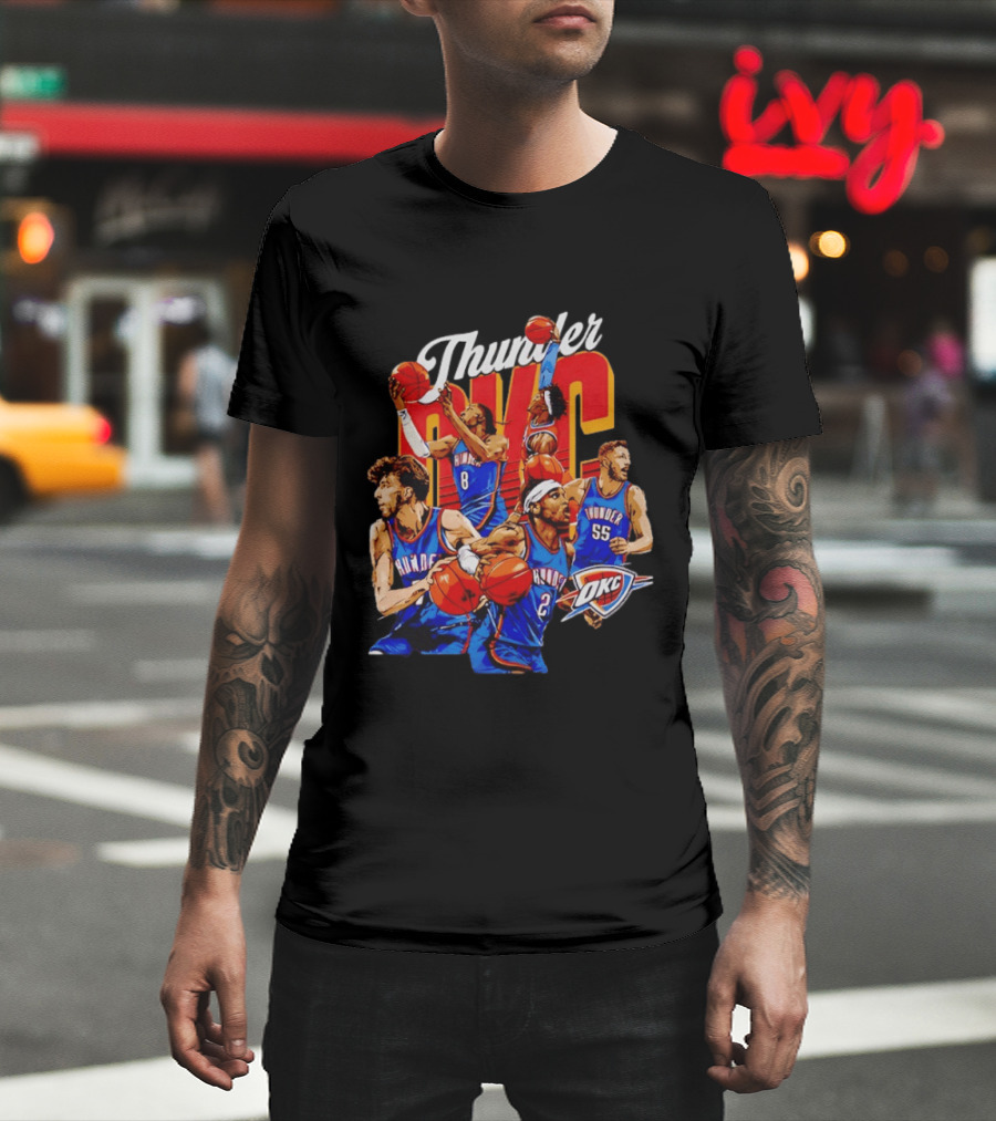 Shai Gilgeous Alexander OKC Thunder Basketball Team Players T-Shirt