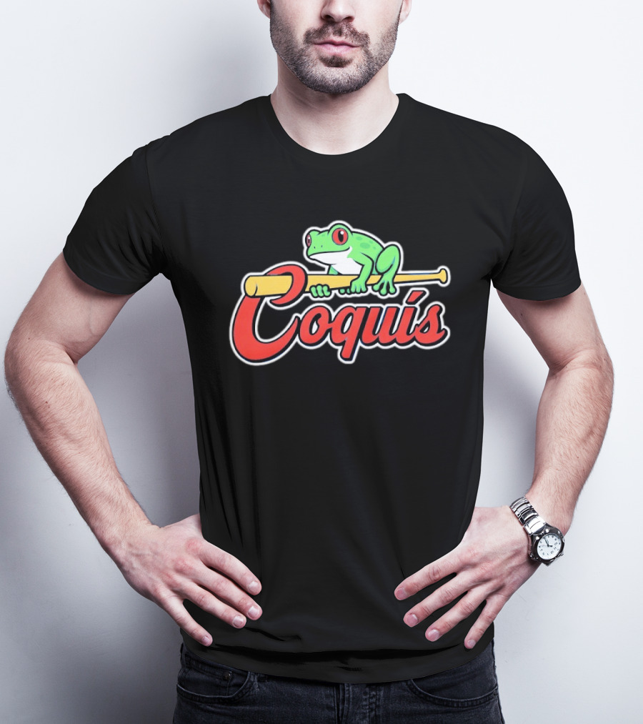 St Louis Cardinals Coquis Frog Baseball Bat Puerto Rico T-Shirt