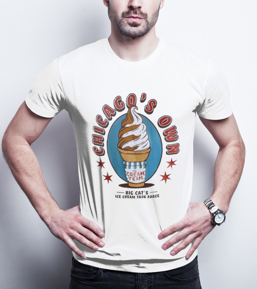 Chicago's Own The Cream Team Big Cat's Ice Cream Task Force T-Shirt