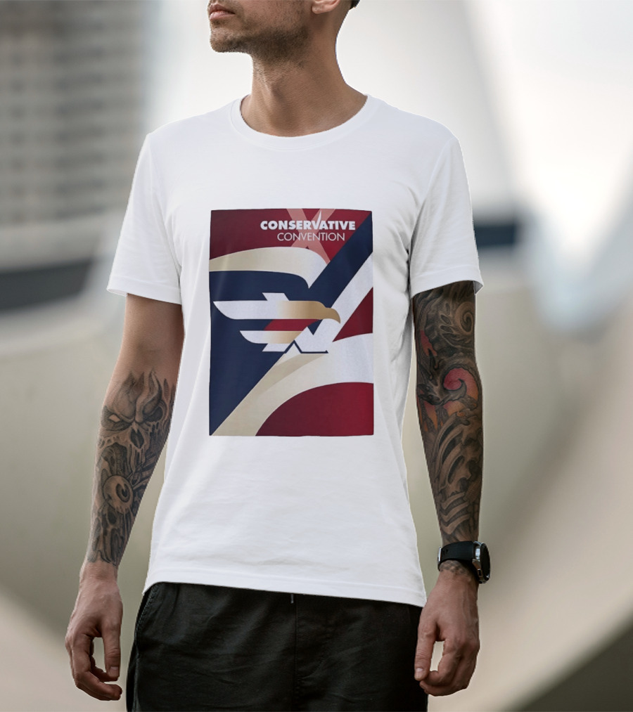 CONSERVATIVE CONVENTION Eagle American Flag T-Shirt
